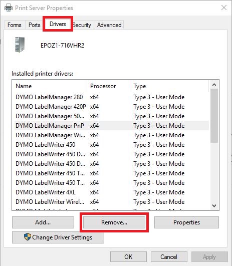 What do I do if my printer is listed as Unknown device (Device ...