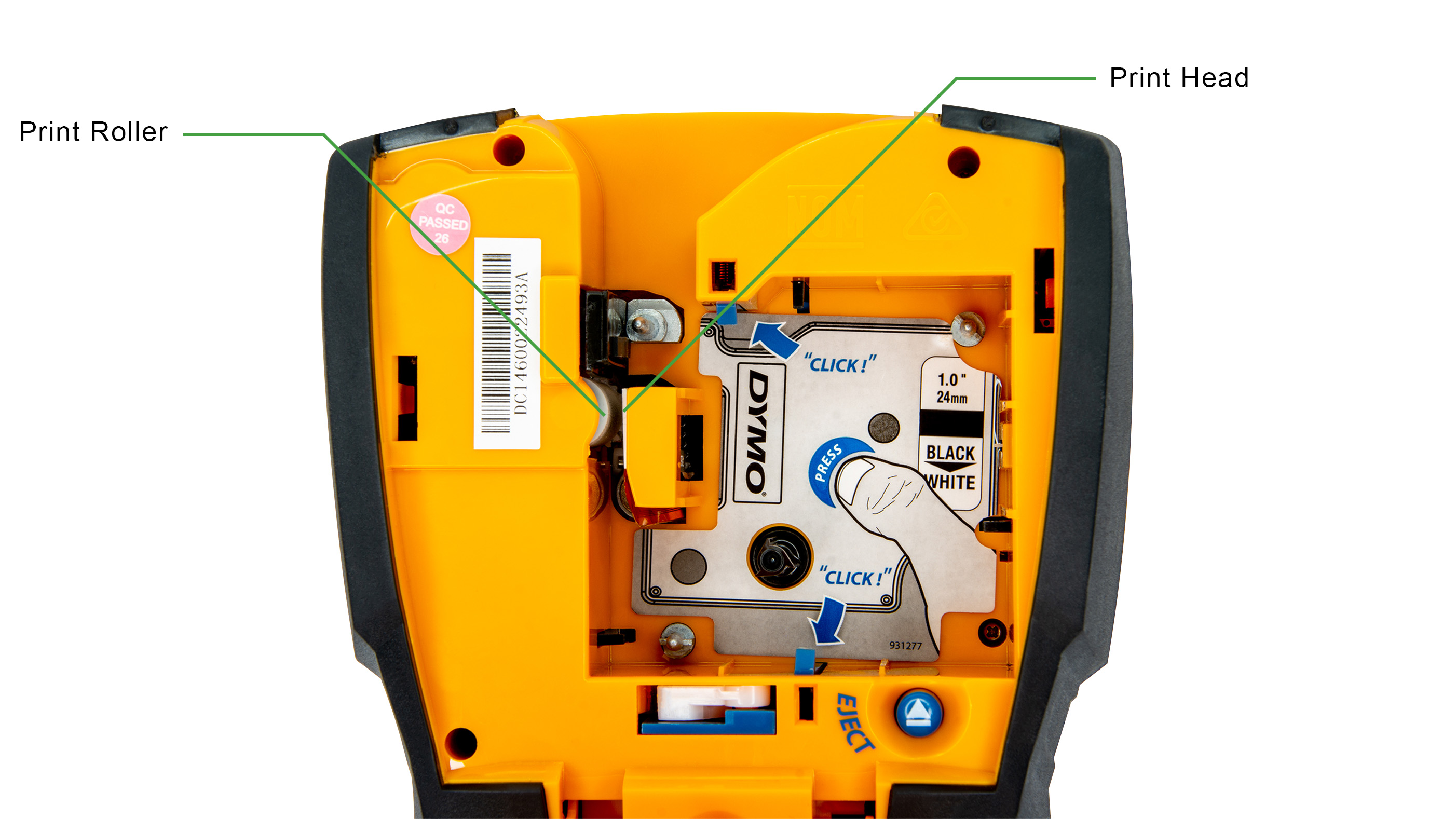 How to clean my Rhino label maker?
