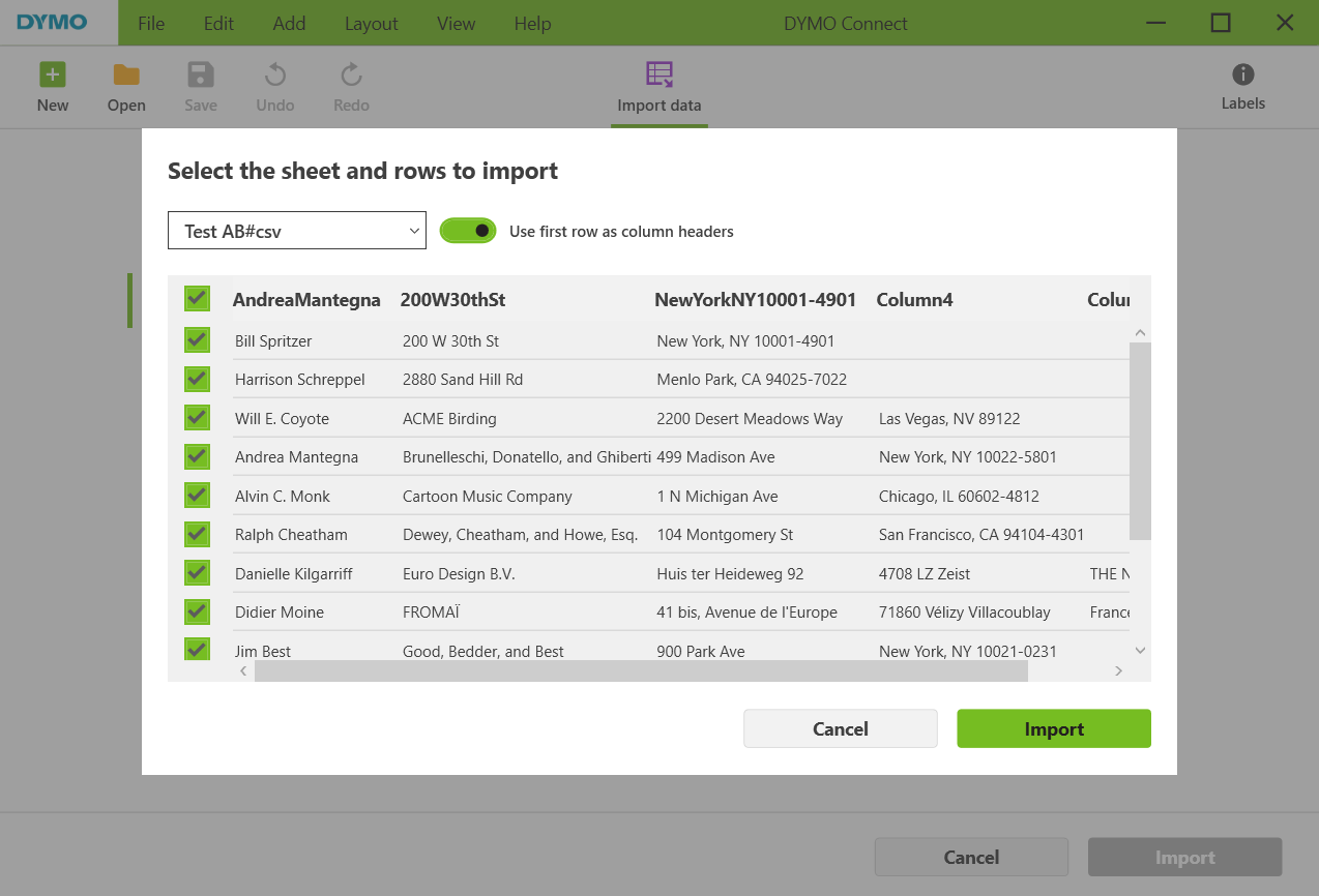 ¿Cómo utilizar el software DYMO Connect?