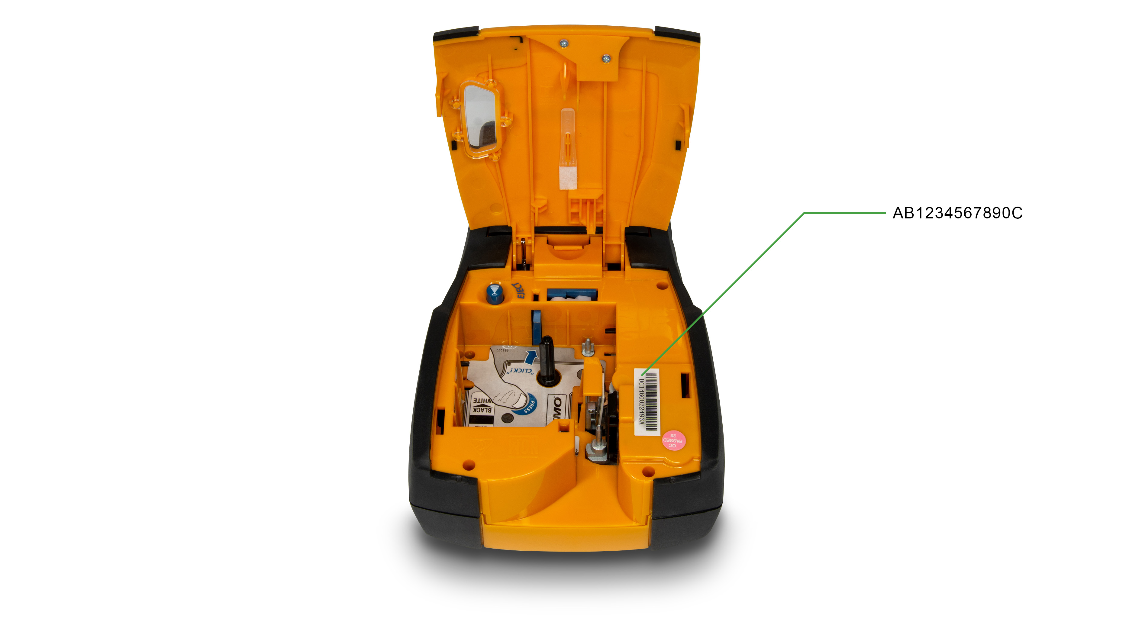 How to find the Serial Number of my DYMO device?