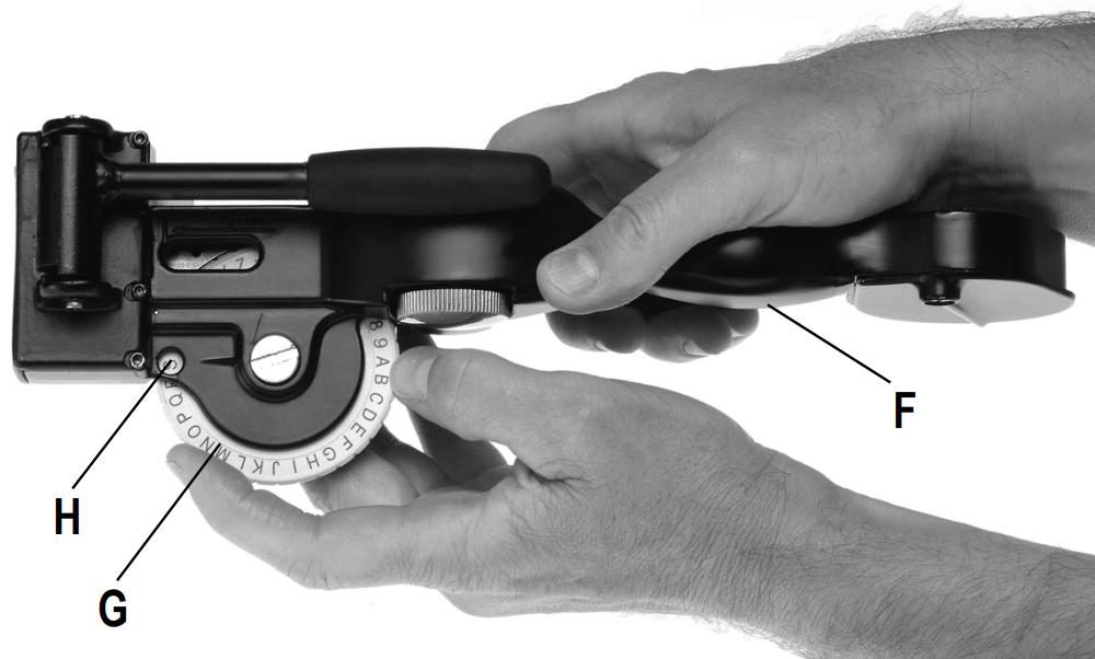 How to use my Rhino M1011 embosser?