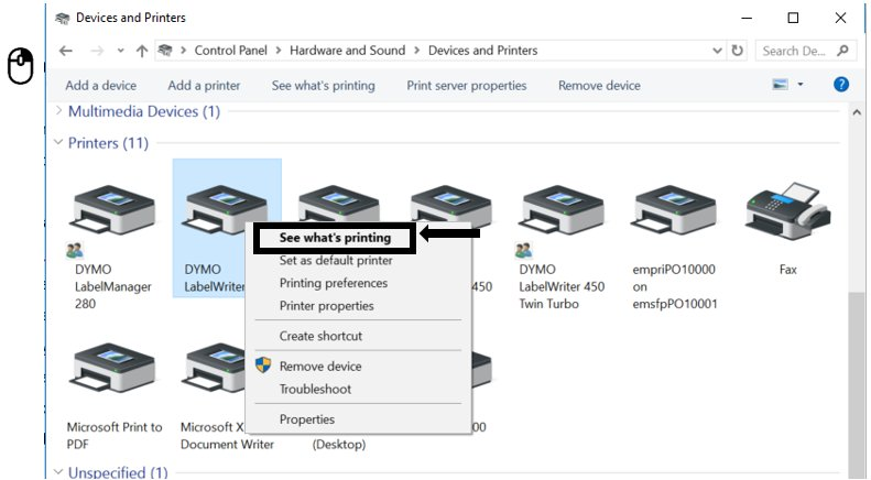 Why am I receiving an error while printing on Windows?