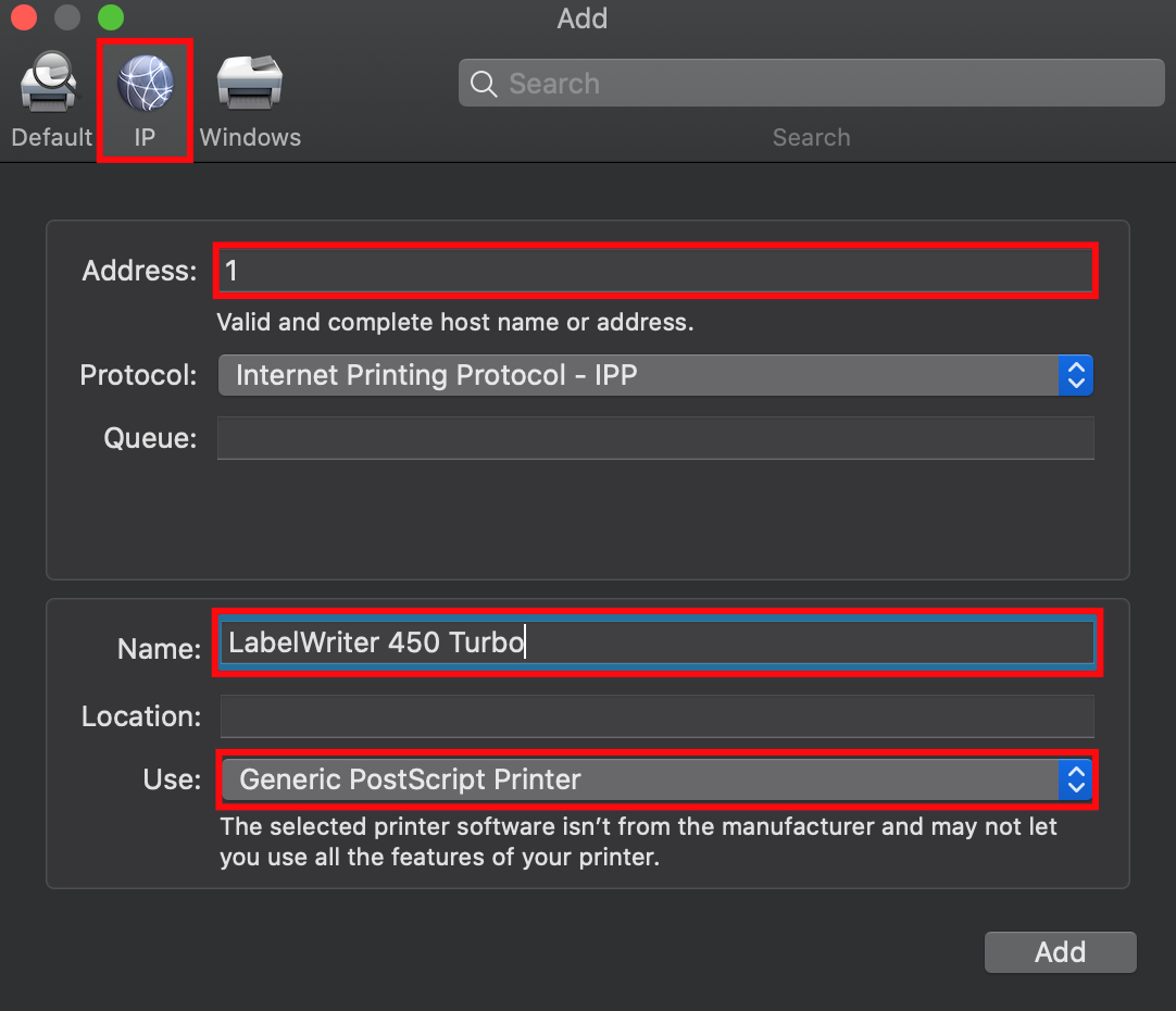 How to add a dummy (fake) printer?